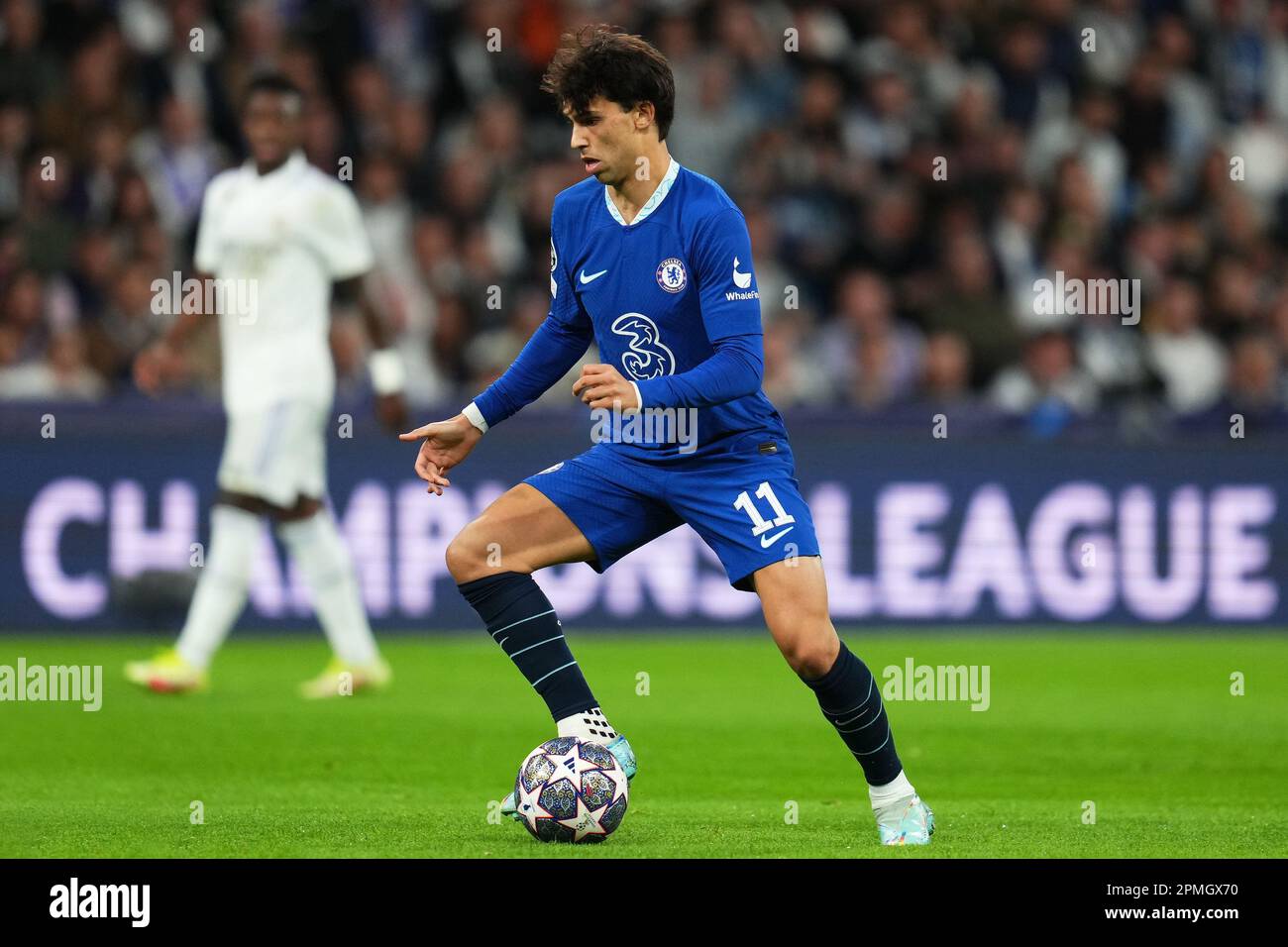 Joao Felix de Chelsea FC pendant le match de l'UEFA Champions League ...