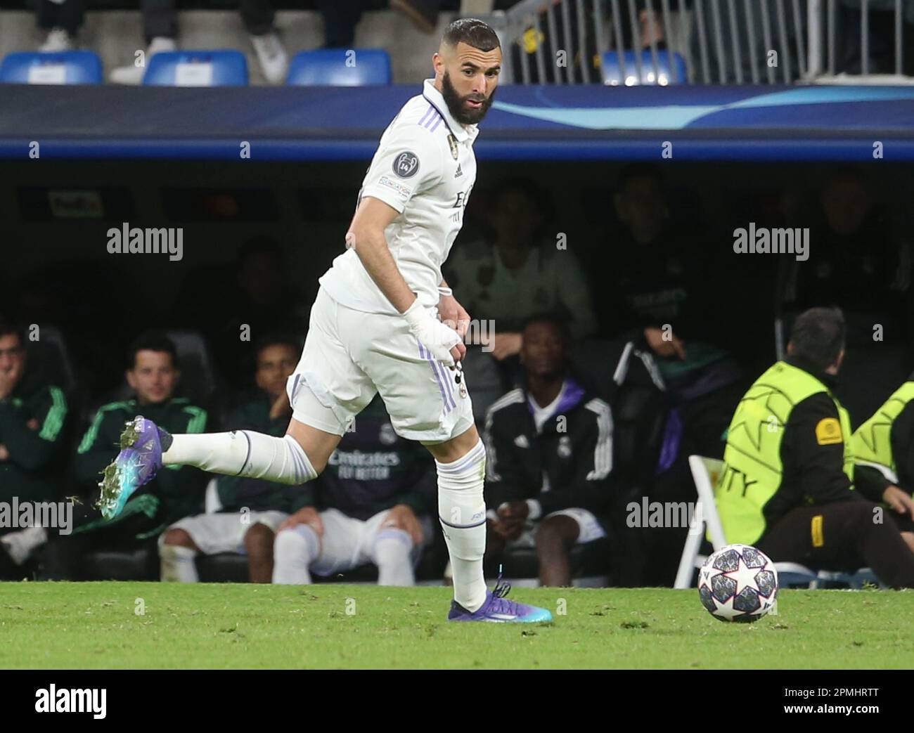 12 avril 2023, Rome, Espagne: Karim Benzema du Real Madrid pendant la ...