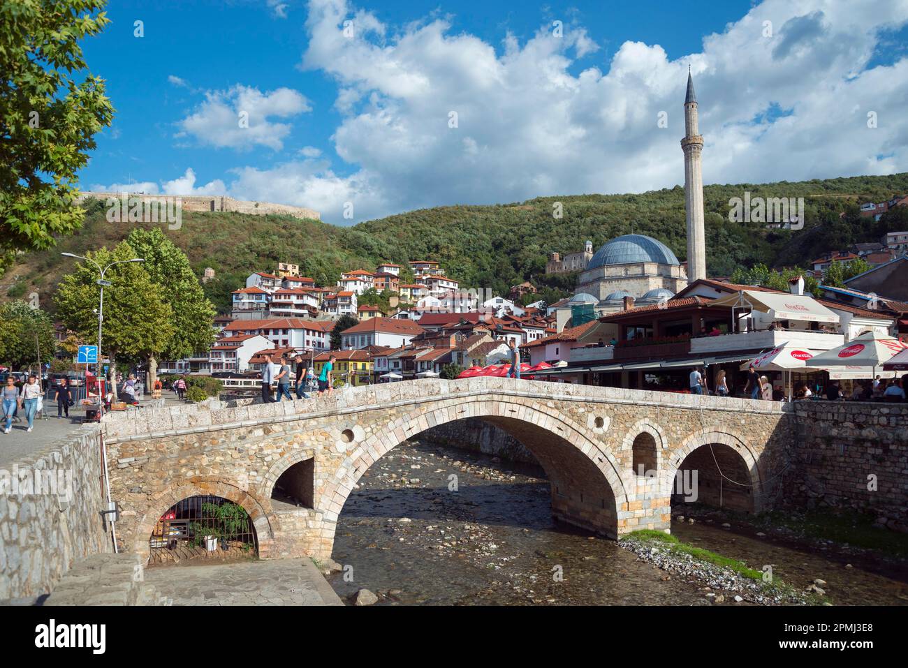 Vieux pont en pierre sur la rivière Bistrica, Balkans, Ottoman, pont en ...
