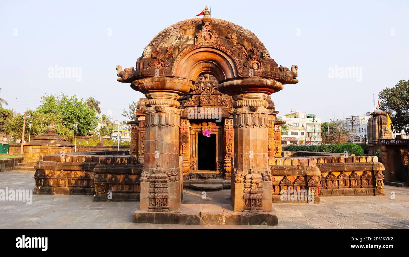 Vue arrière du temple Mukteshwara, le temple est dédié à Lord Shiva ...