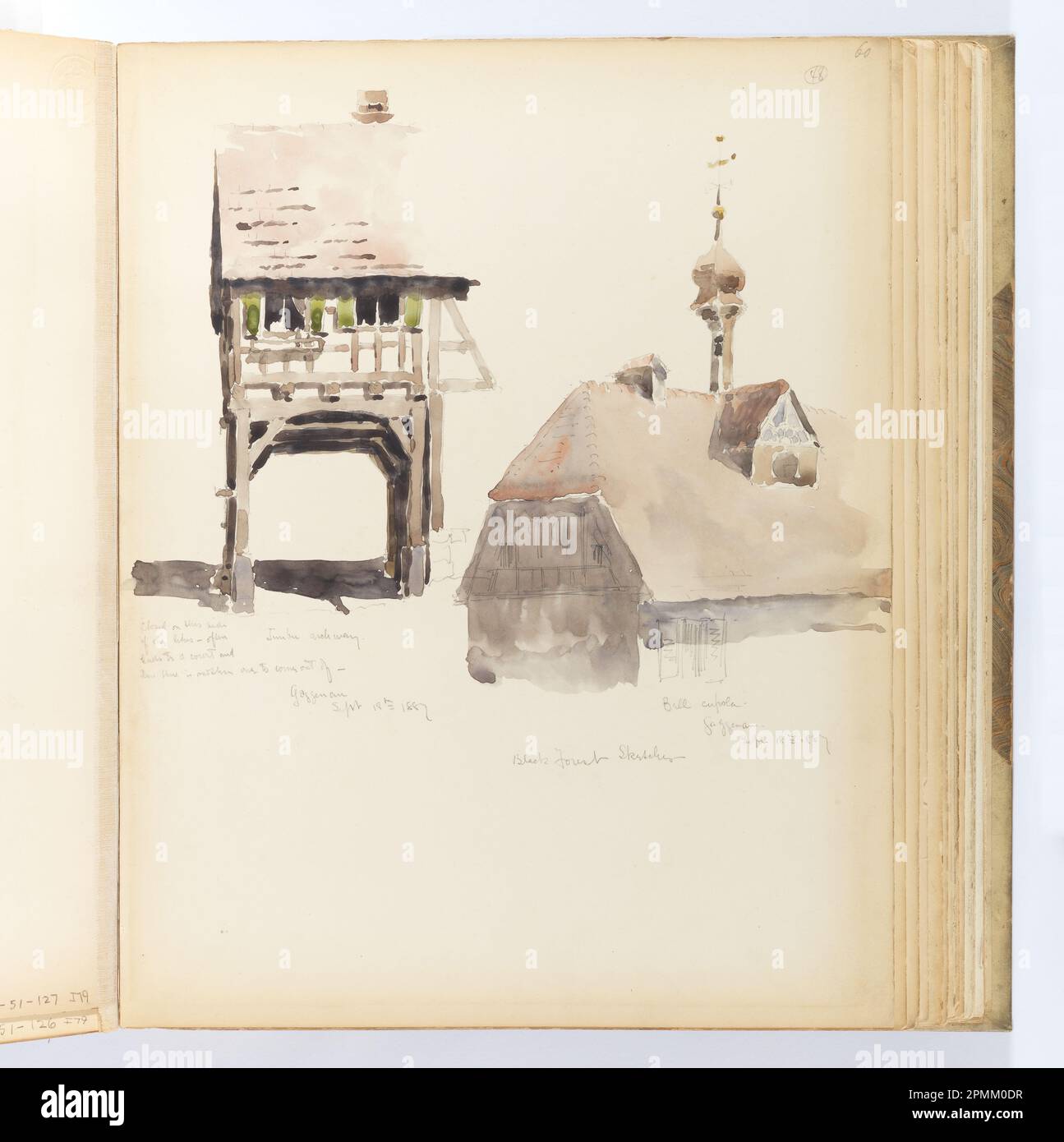 Page de l'album, Black Forest Sketches, Gaggenau; Whitney Warren Jr ...