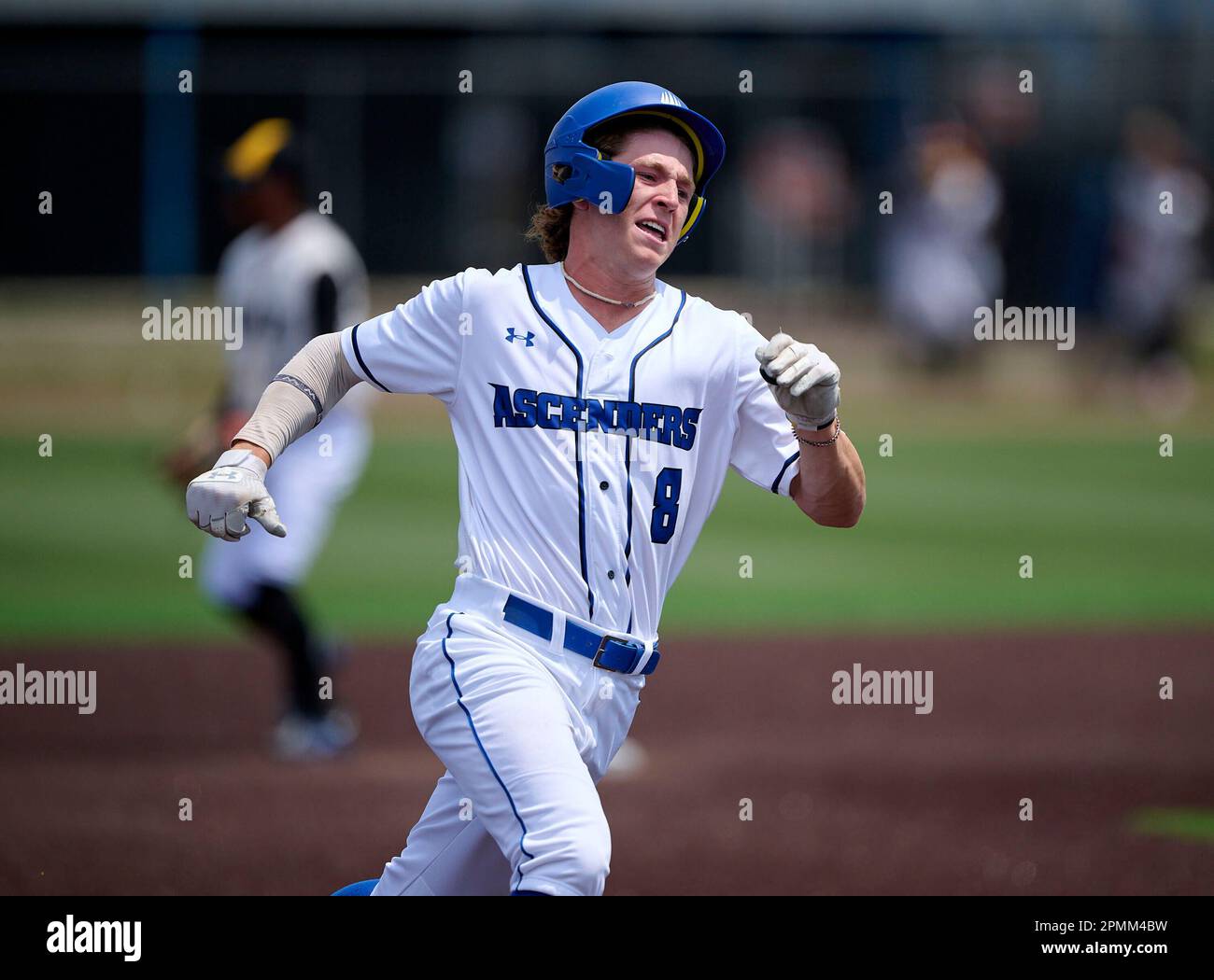 IMG Academy Ascenders Sean Gamble (8) running the bases during the IMG ...