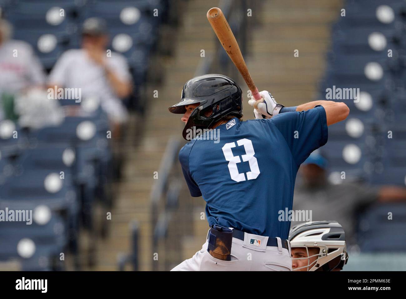 Lakeland Flying Tigers Peyton Graham (8) bats during an MiLB Florida ...