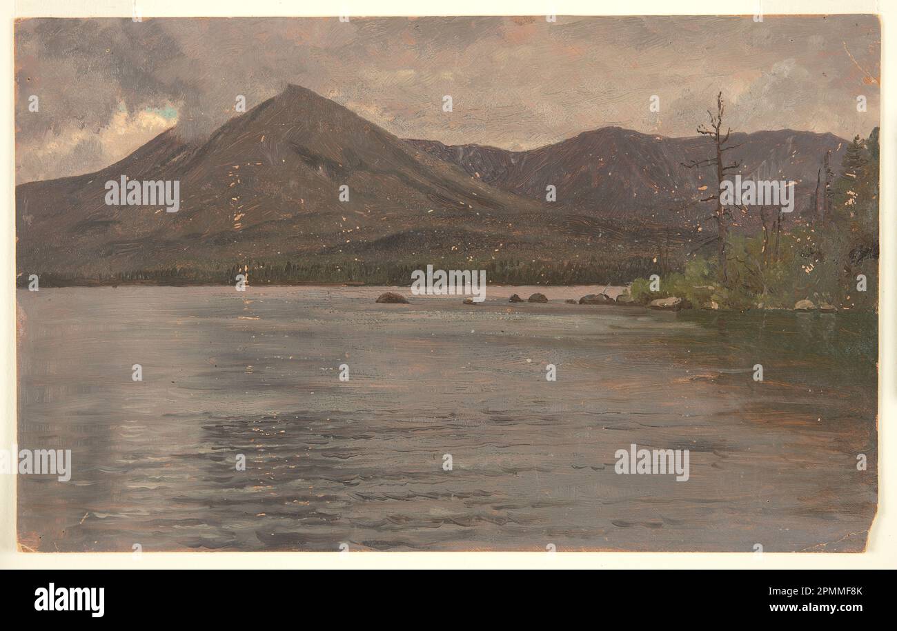 Mt katahdin del lago katahdin este es un dibujo Banque de photographies ...