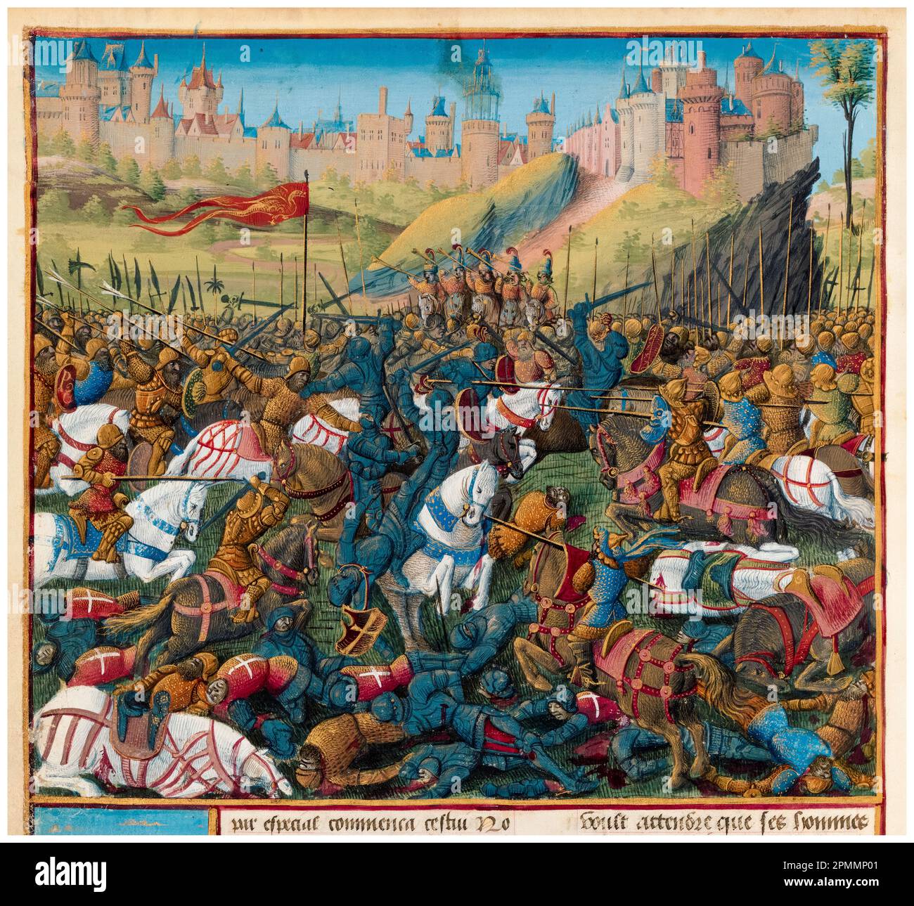 Medieval crusade painting Banque d'images détourées - Alamy