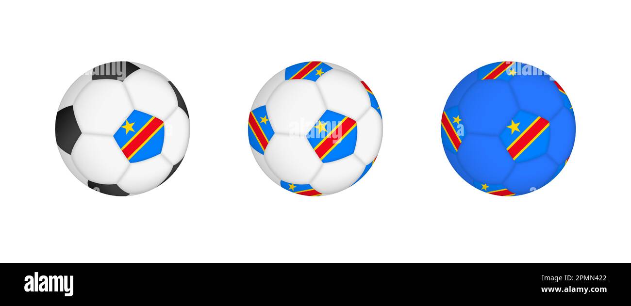 Collection de ballon de football avec le drapeau de la RD Congo ... Collection de ballon de football avec le drapeau de la RD Congo ...