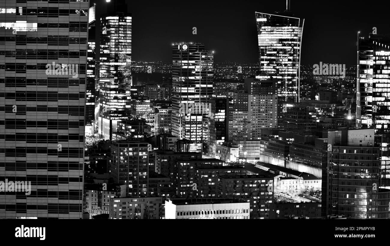 Varsovie, Pologne. 14 mars 2023. Belle architecture du centre-ville de ...