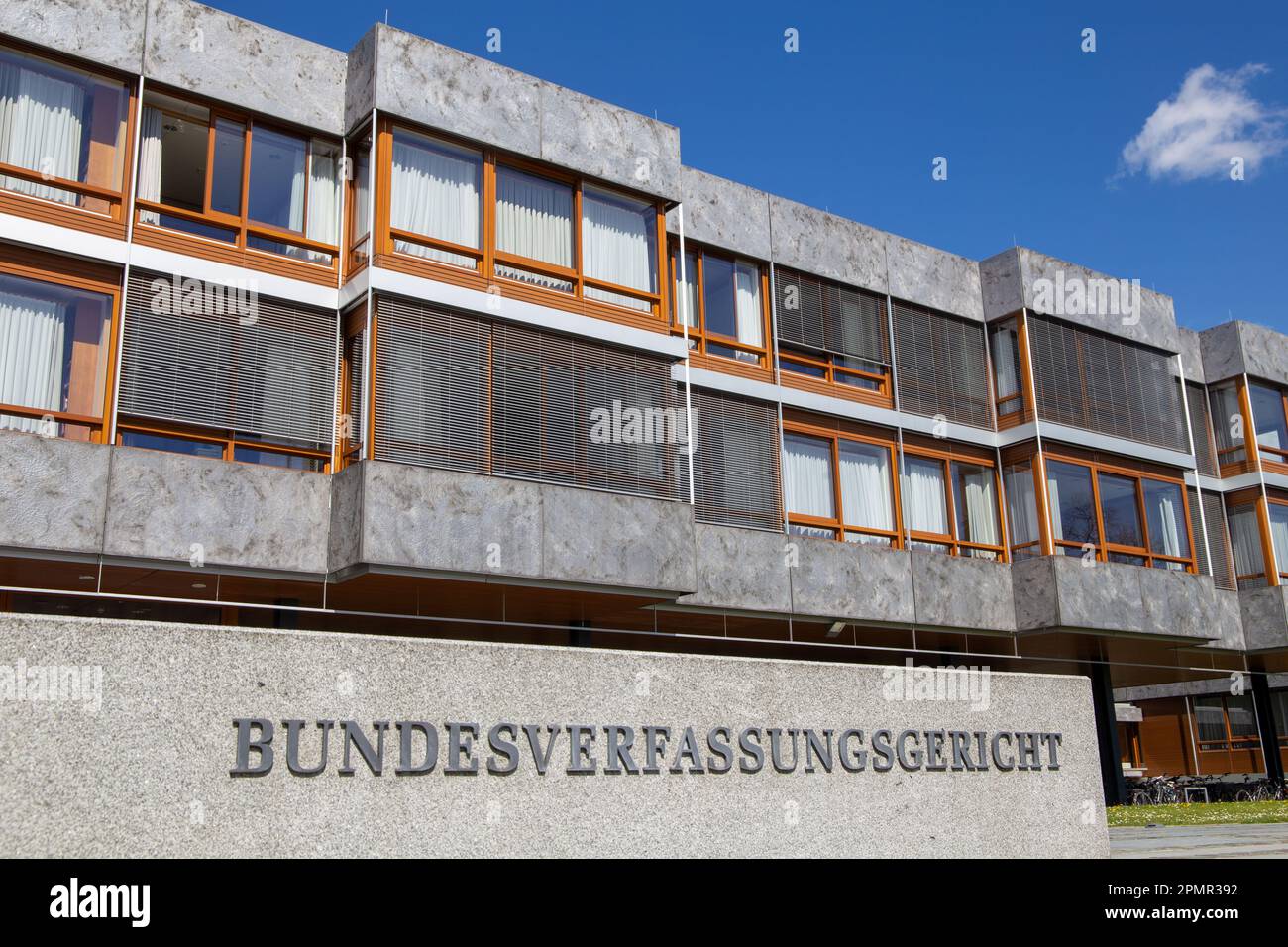 Cour constitutionnelle fédérale (Bundesverfassungsgericht) à Karlsruhe ...