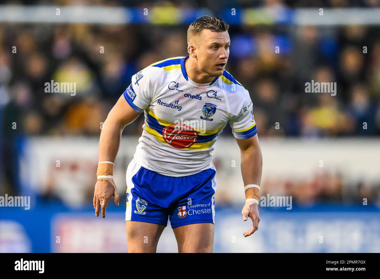 Josh Drinkwater #7 de Warrington Wolves pendant le Betfred Super League ...