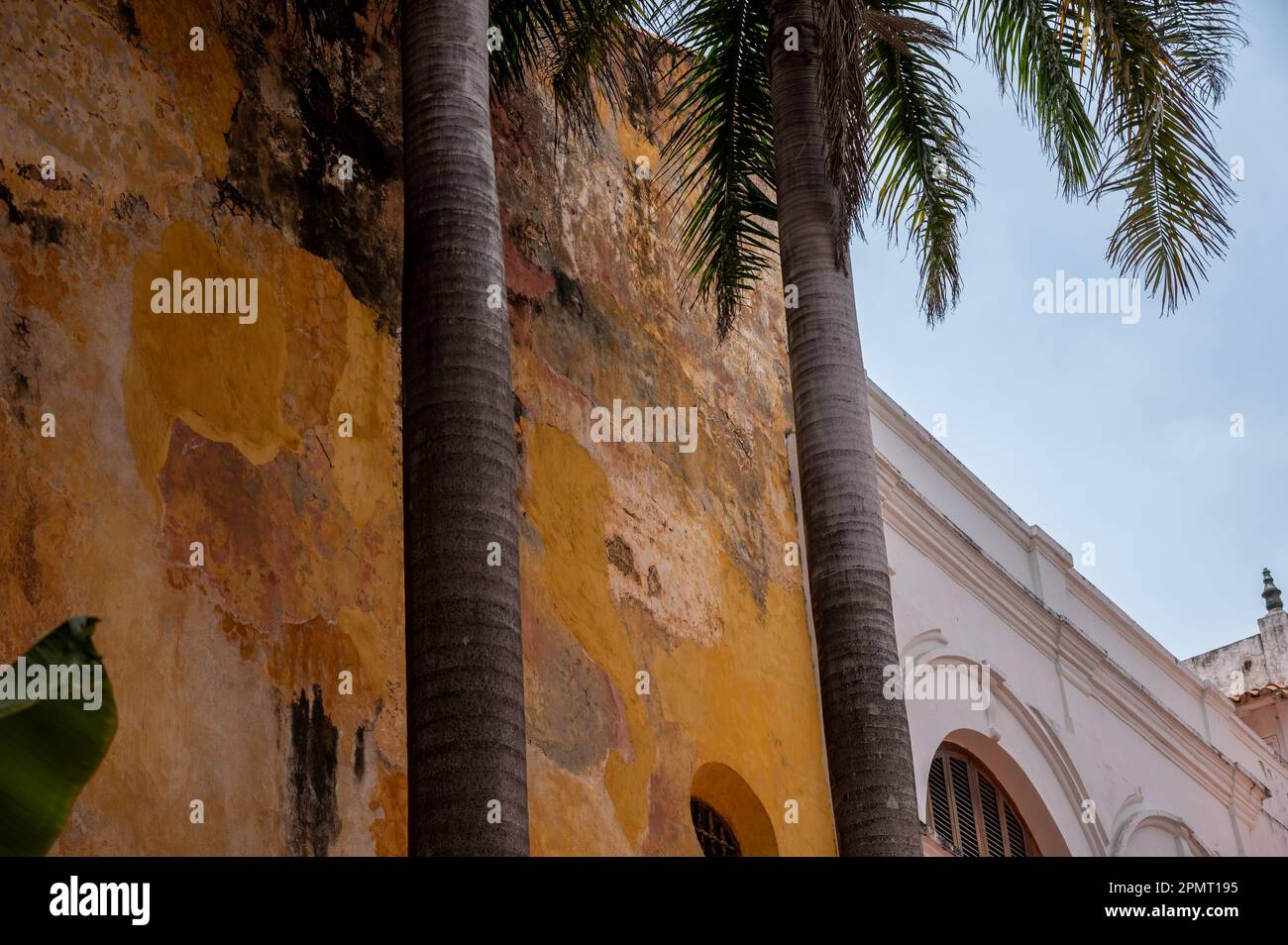 Carthagène, Colombie - 31 mars 2023: Détails du Palais de l'Inquisition ...