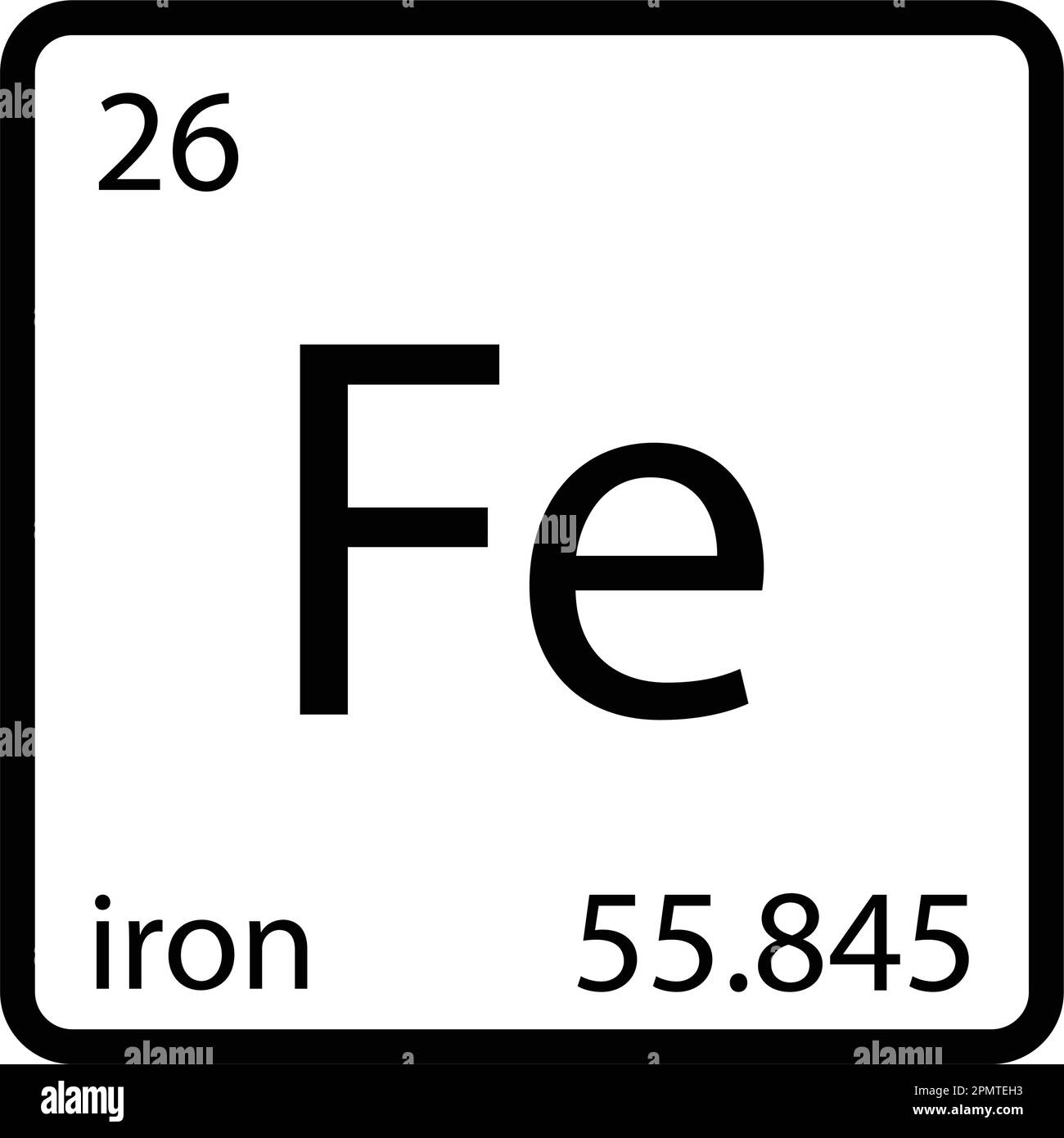 Structure atomique du fer Banque d'images détourées - Alamy