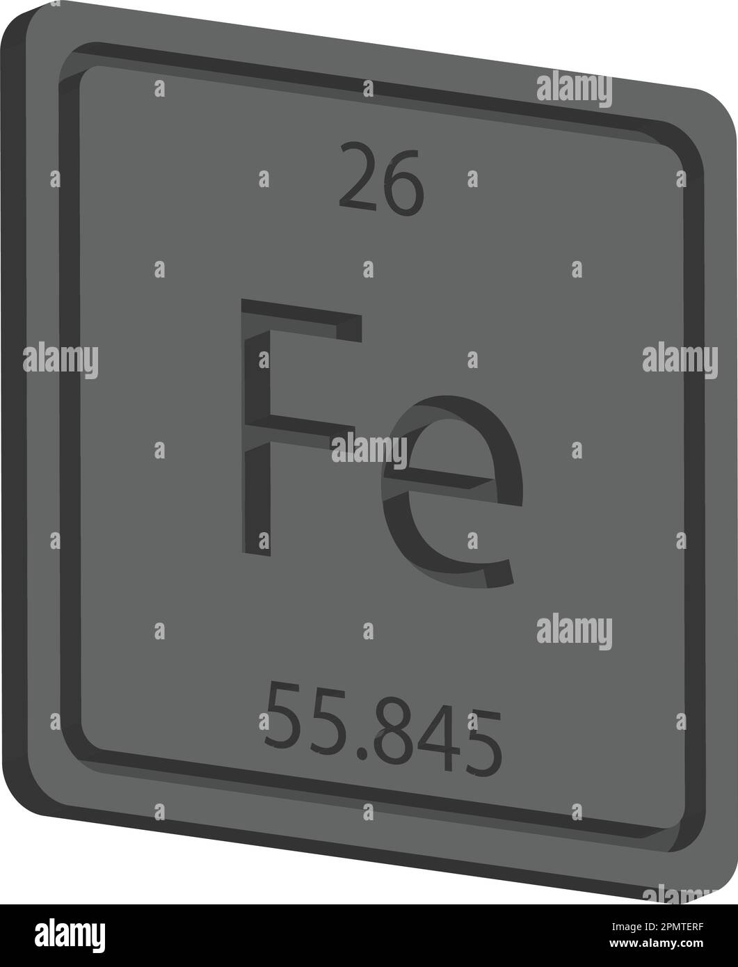 Atome de fer Banque d'images noir et blanc - Alamy