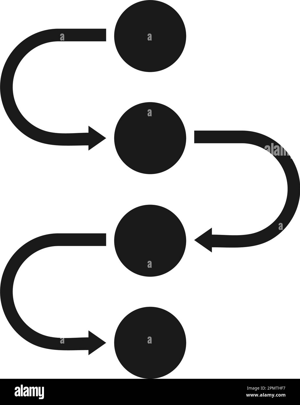 icône de procédure.mouvement,processus d'étape,symbole d'illustration ...