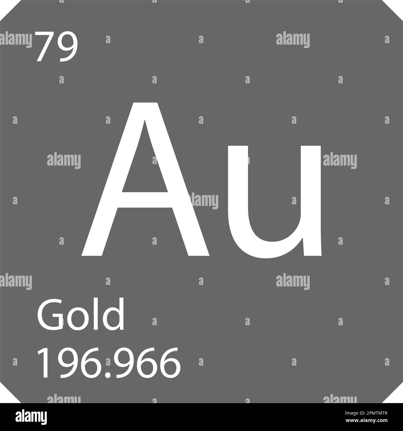 Symbole chimique de l'élément de tableau périodique molécule aurum ...