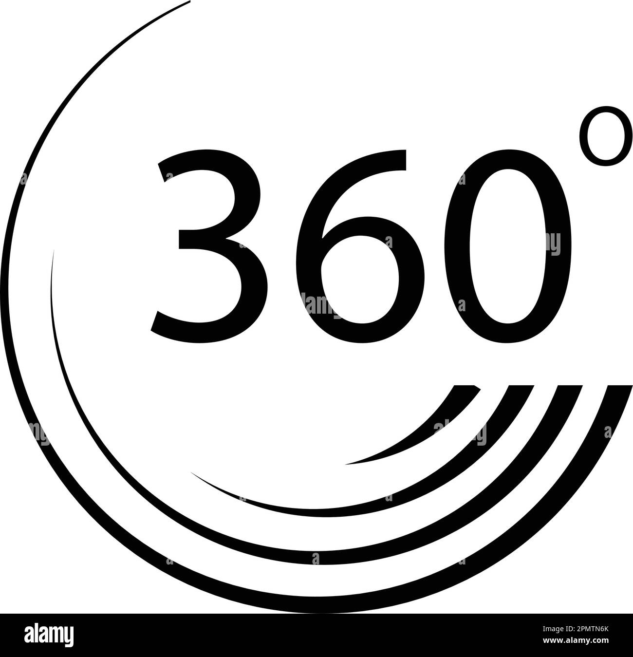 logos à 360 degrés, dessin de symbole d'illustration vectorielle Image ...