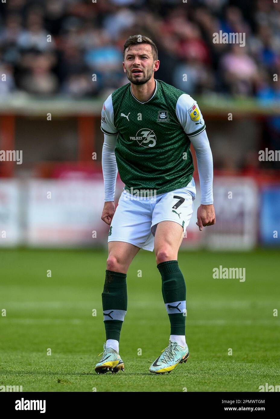 Matt Butcher#7 de Plymouth Argyle en action pendant le match Sky Bet ...
