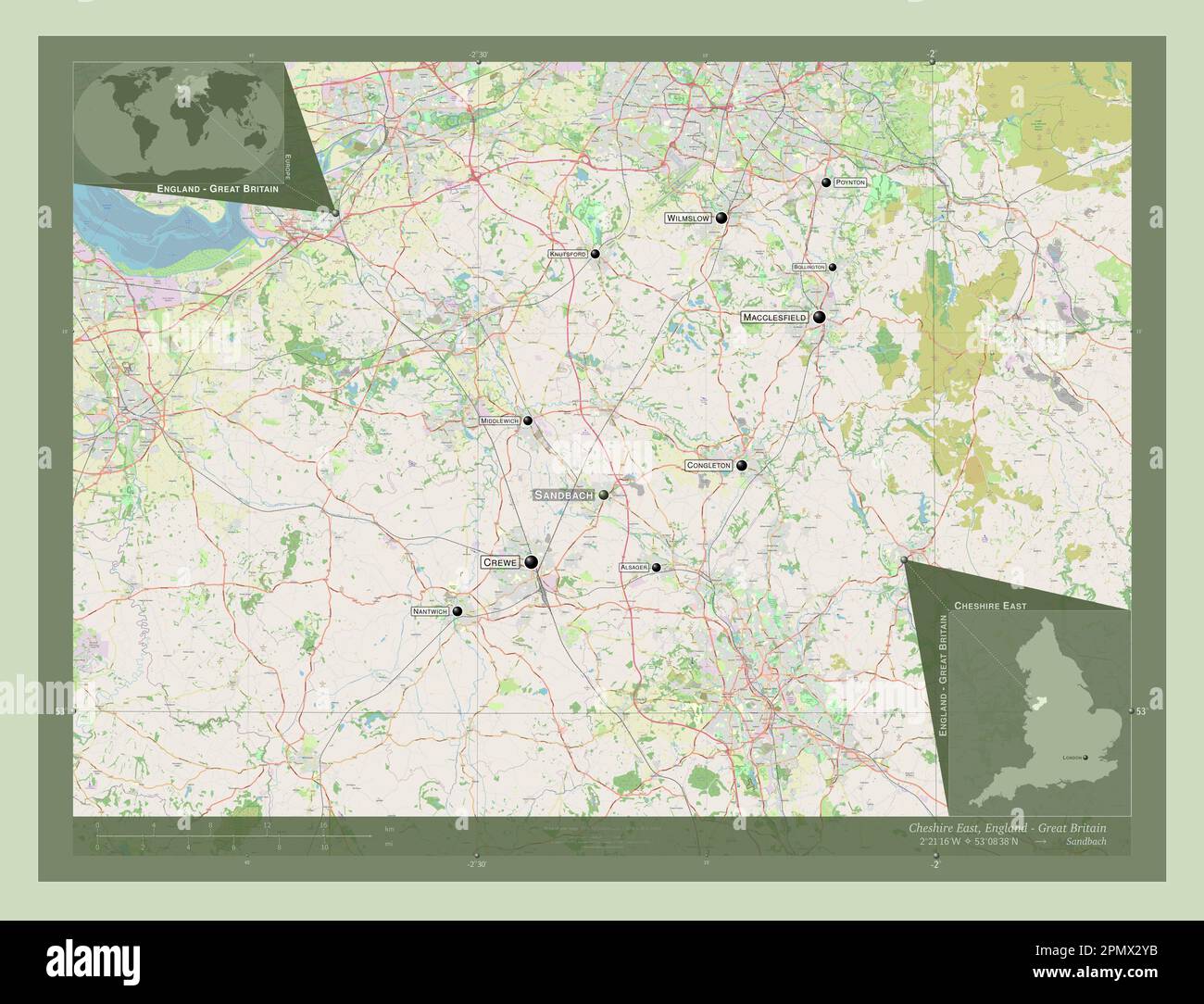 Carte de congleton Banque de photographies et d’images à haute ...