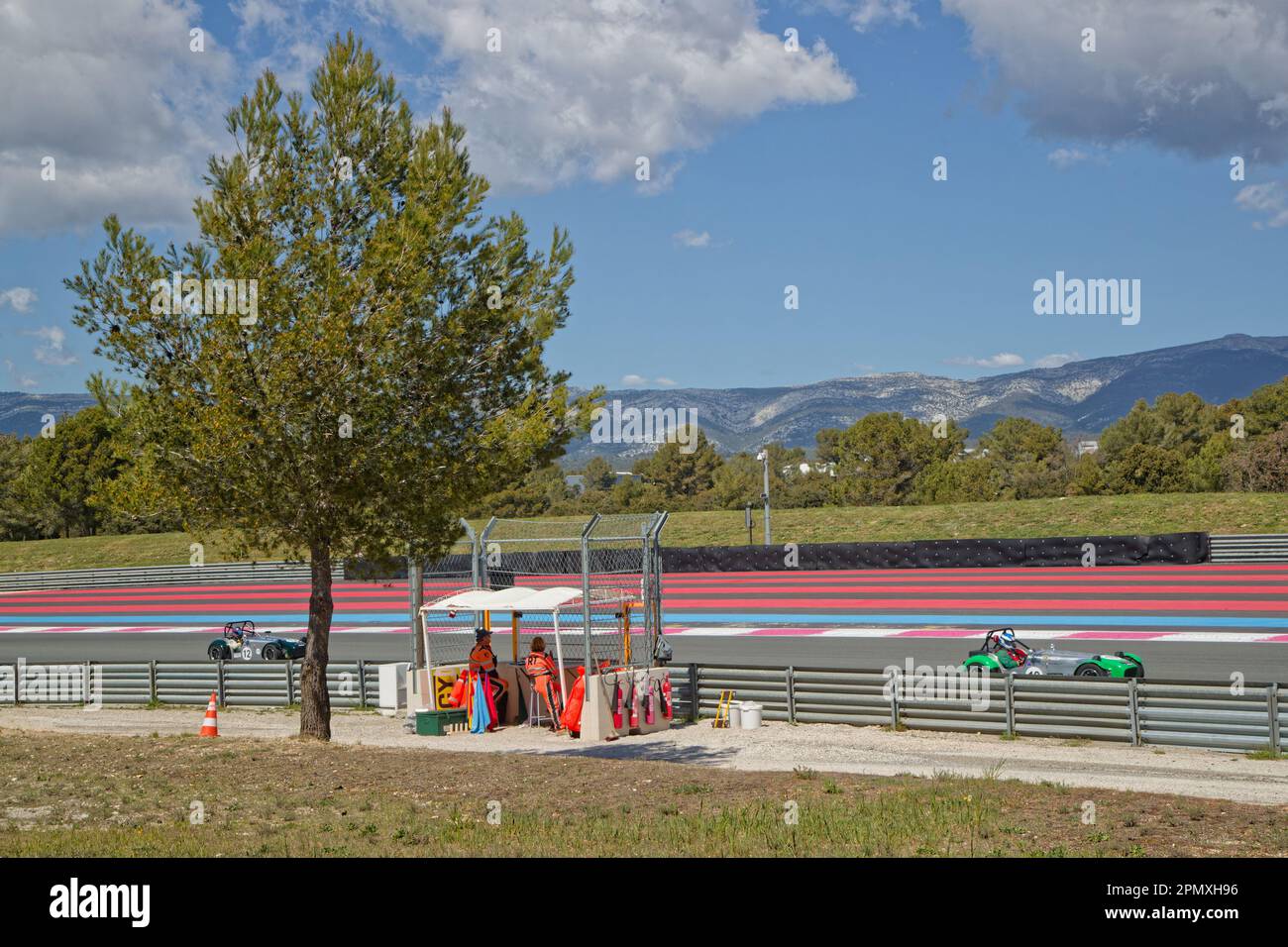 LE CASTELLET, FRANCE, 8 avril 2023 : course de Lotus Seven lors du ...
