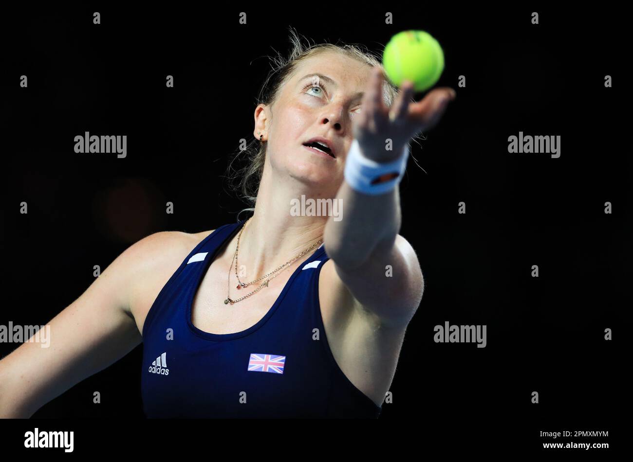 Alicia Barnett en Grande-Bretagne pendant le match de qualification de ...