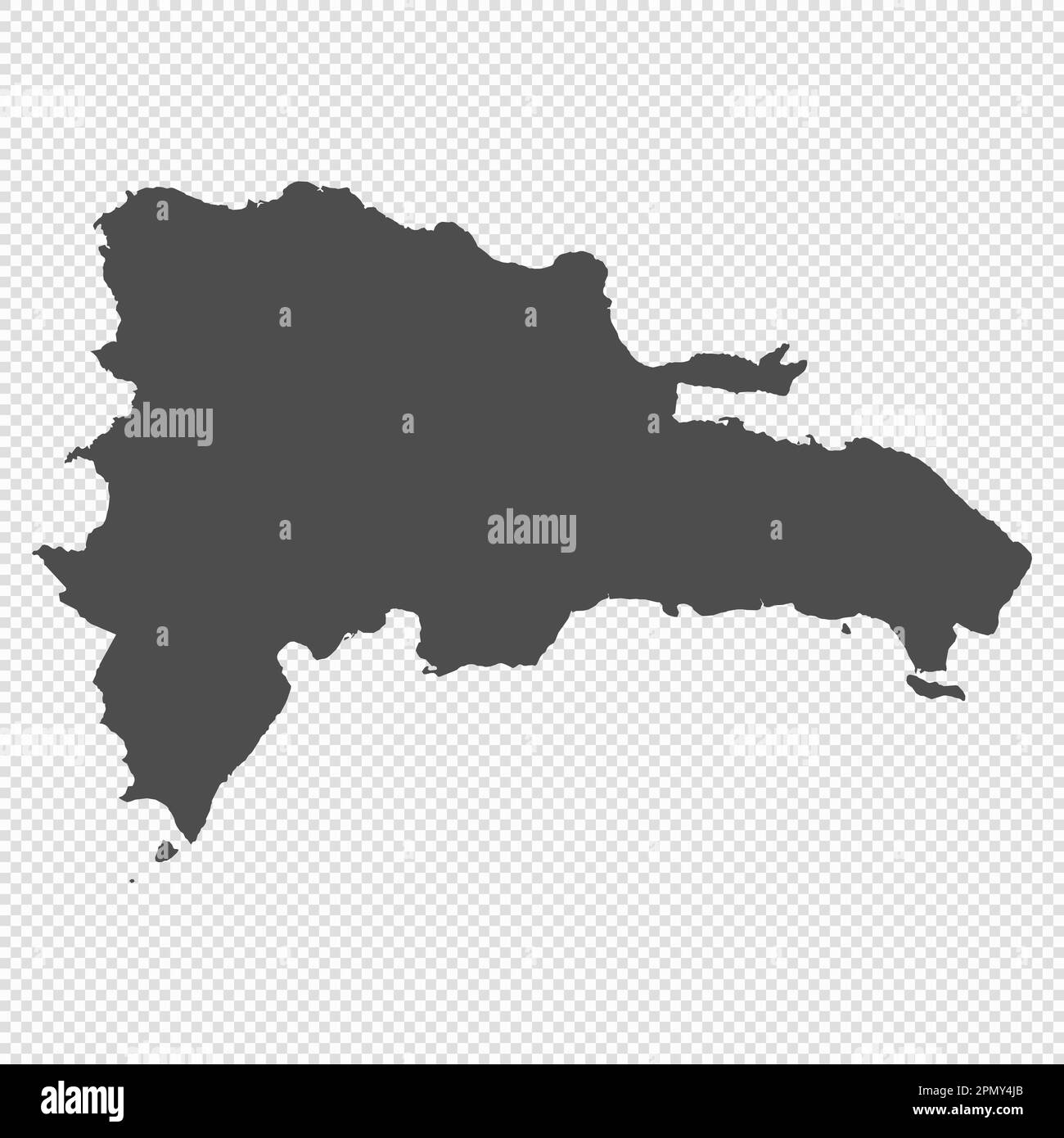 Carte de la république dominicaine Banque d'images noir et blanc - Alamy