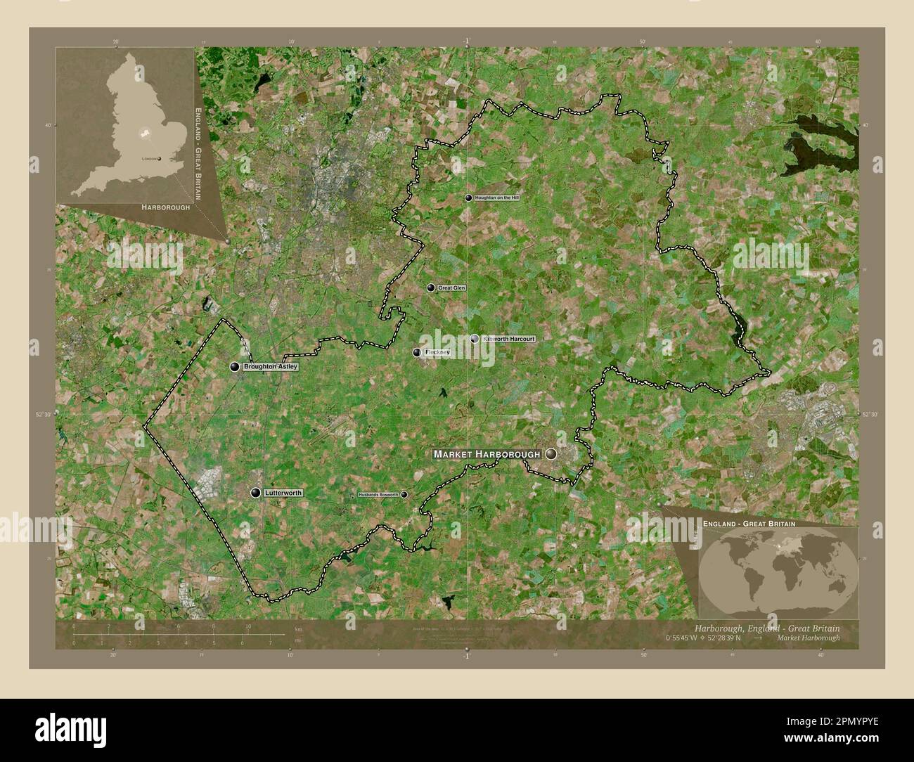 Harborough, district non métropolitain d'Angleterre - Grande-Bretagne ...