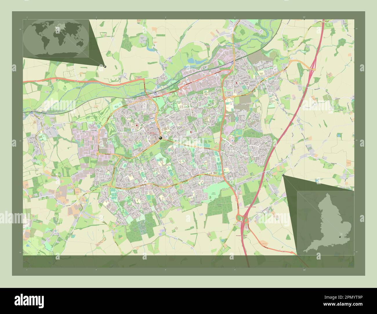 Harlow, district non métropolitain d'Angleterre - Grande-Bretagne ...