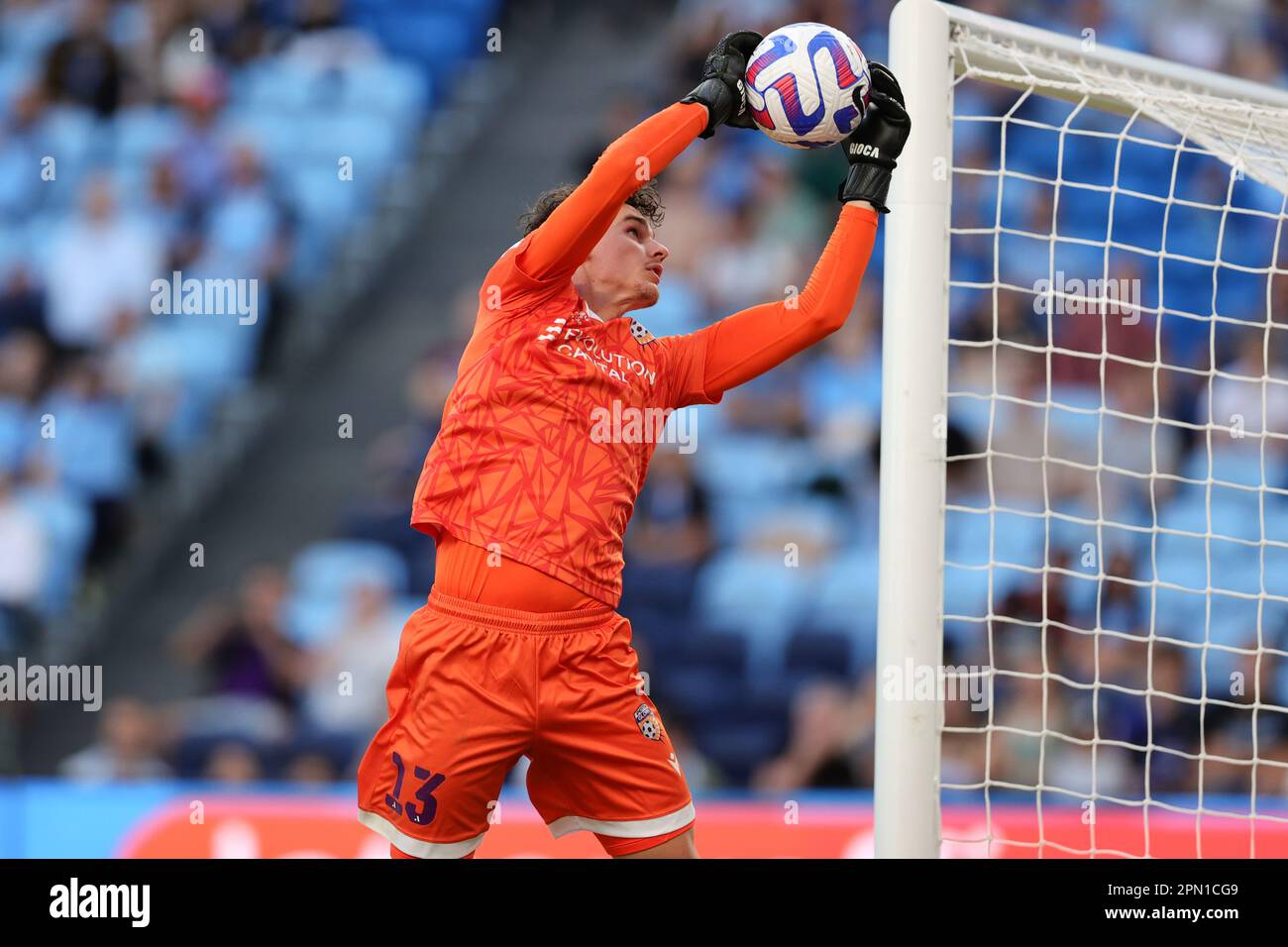 Sydney, Australie. 16th avril 2023. Cameron Cook de Perth Glory fait ...