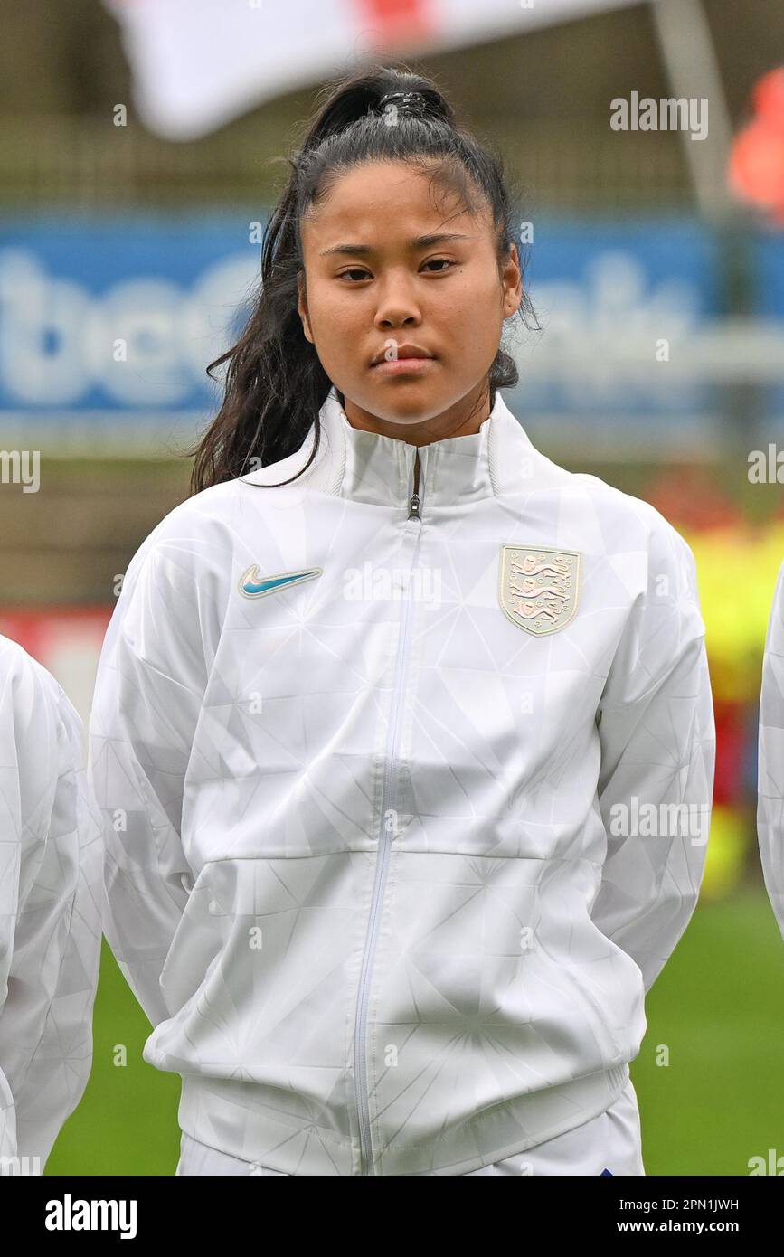 Asmita Ale (12) d'Angleterre photographié lors d'un match de football ...