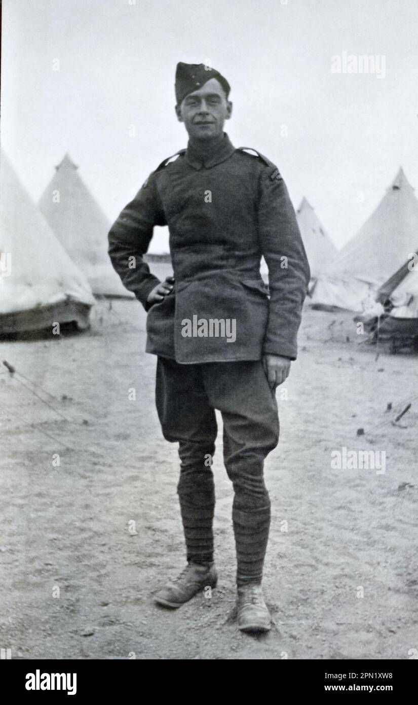 L'aviateur du Royal Flying corps sert au Moyen-Orient pendant la ...