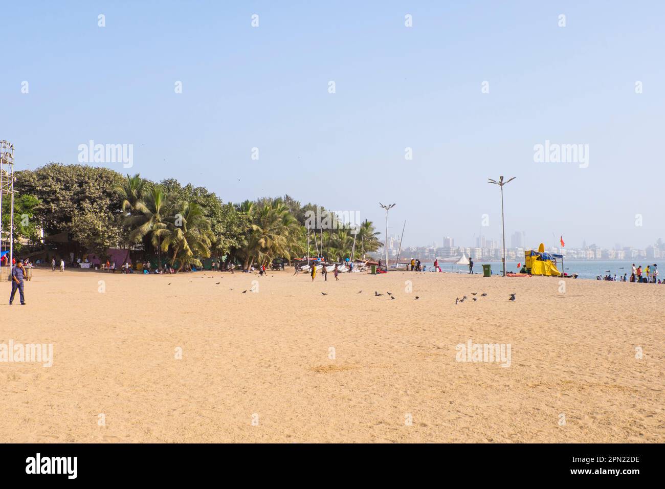Chowpatty beach mumbai Banque de photographies et d’images à haute résolution - Alamy