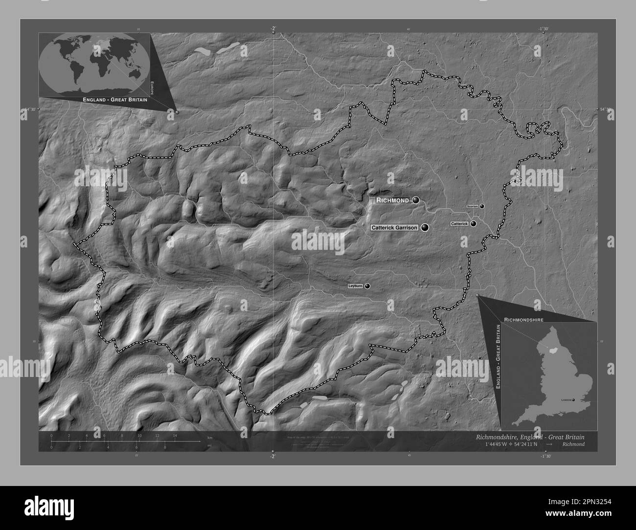 Richmondshire, district non métropolitain d'Angleterre - Grande ...