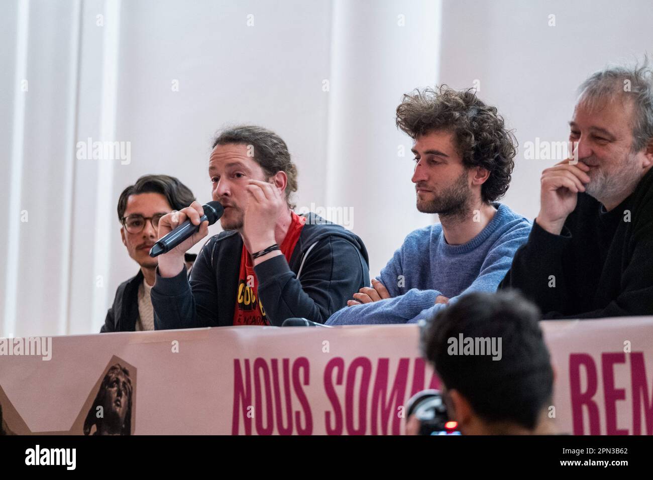 Paris, France. 16th avril 2023. À l'initiative de l'ATTAC-France, de la ...