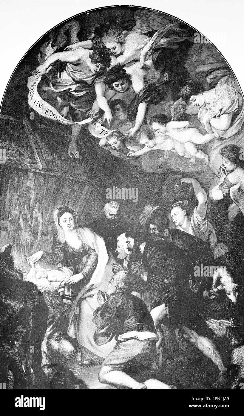 La nuit sainte, die Heilige Nacht, gloria dans excelsis deo, Luc 2 ...