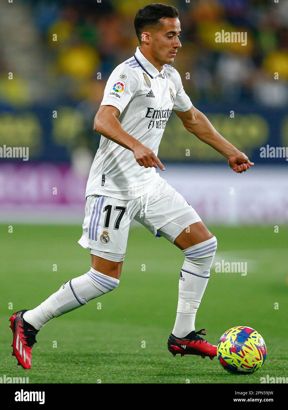 Lucas Vazquez du Real Madrid pendant le match de la Liga entre Cadix CF ...