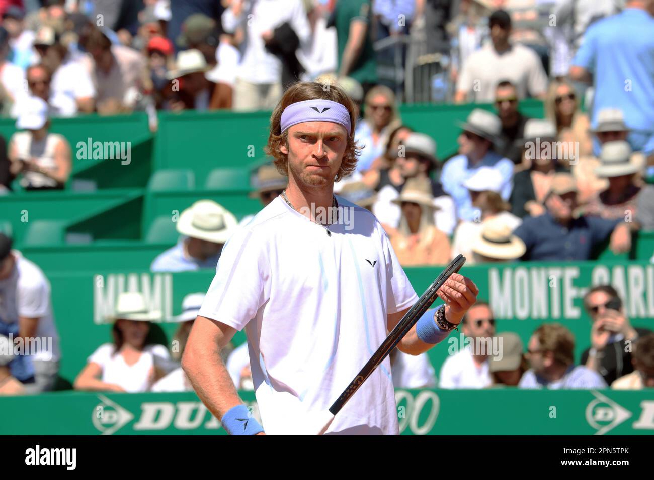 Monaco, Monaco. 16th avril 2023. Holger Rune vs Andrey Rublev, final ...
