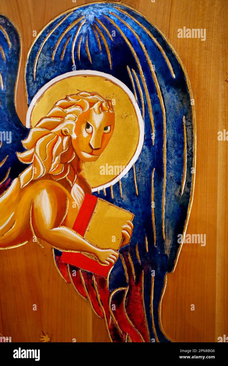 Sanctuaire de la Benite Fontaine. Mark l'évangéliste, auteur du ...