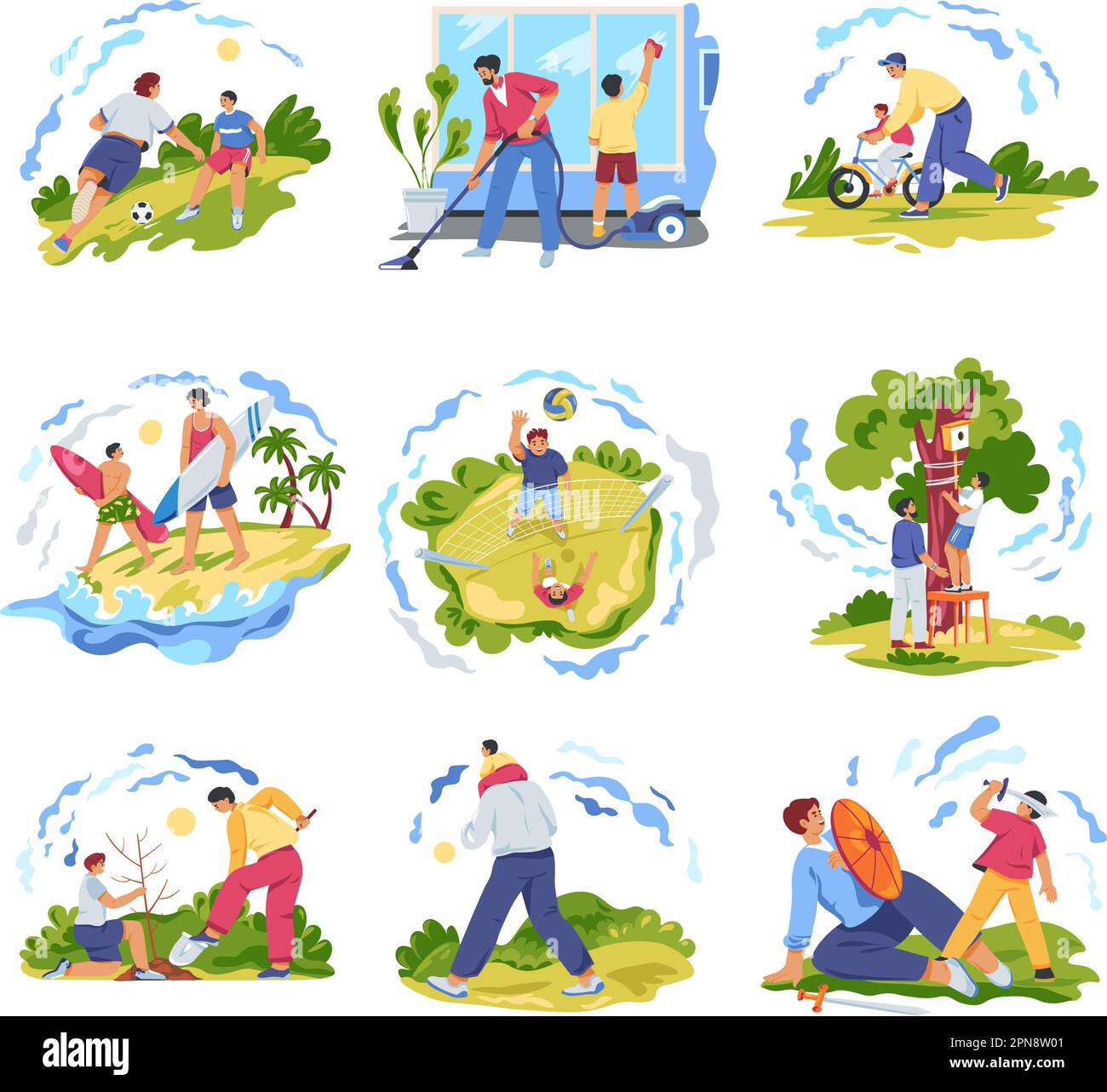 Passer du temps dans la nature Banque d'images vectorielles - Alamy