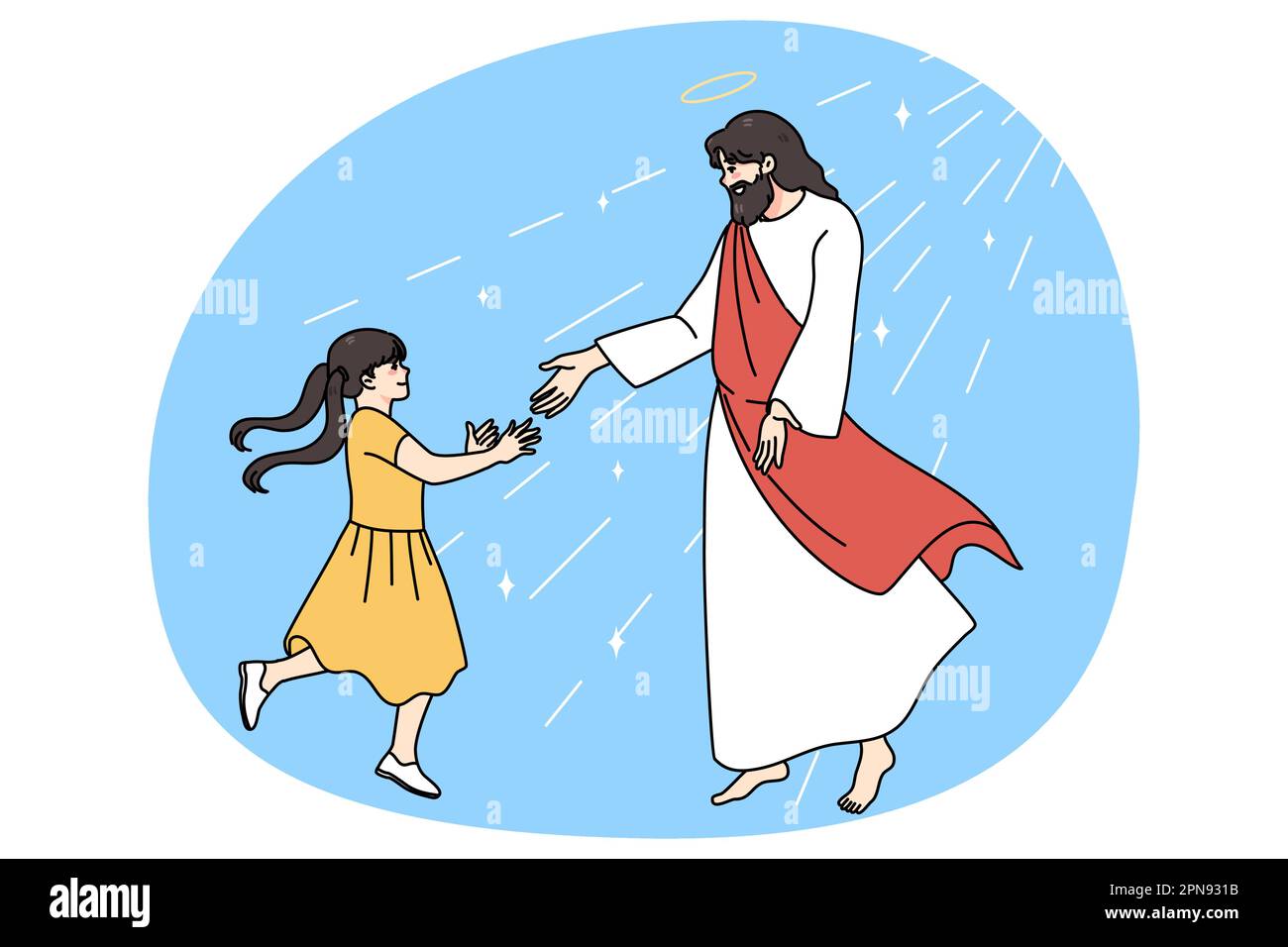 Catholicisme enfance christ Banque d'images vectorielles - Alamy