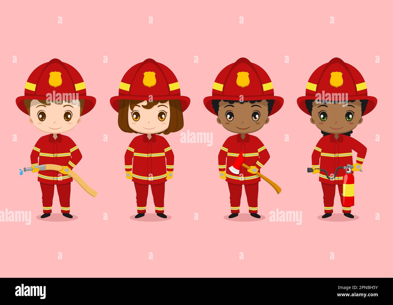 Uniformes de pompiers Banque d'images vectorielles - Alamy