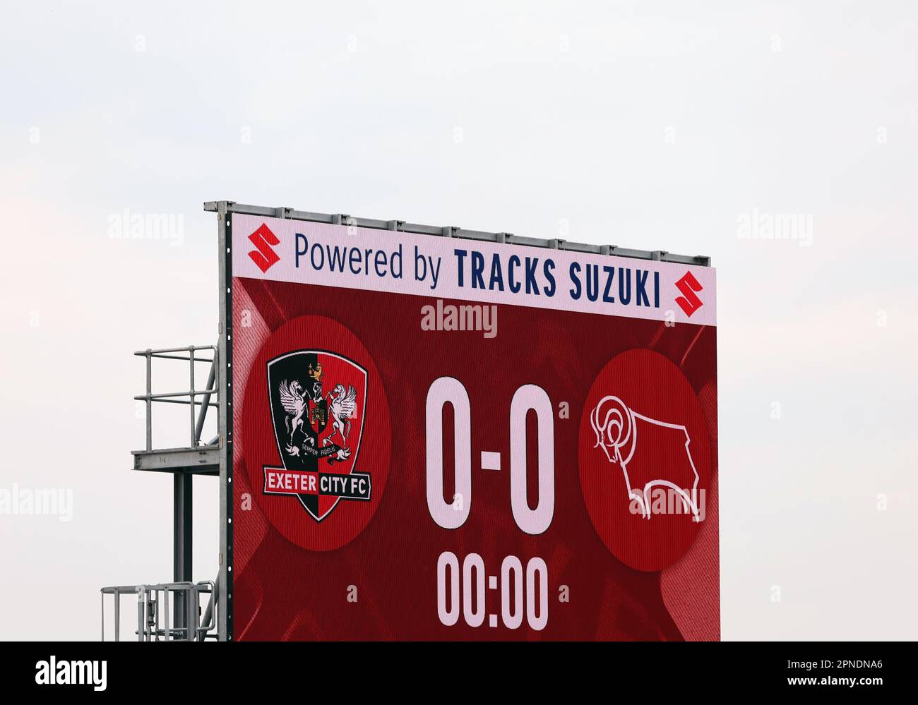 Une vue générale du tableau de bord avant le match de la Sky Bet League ...