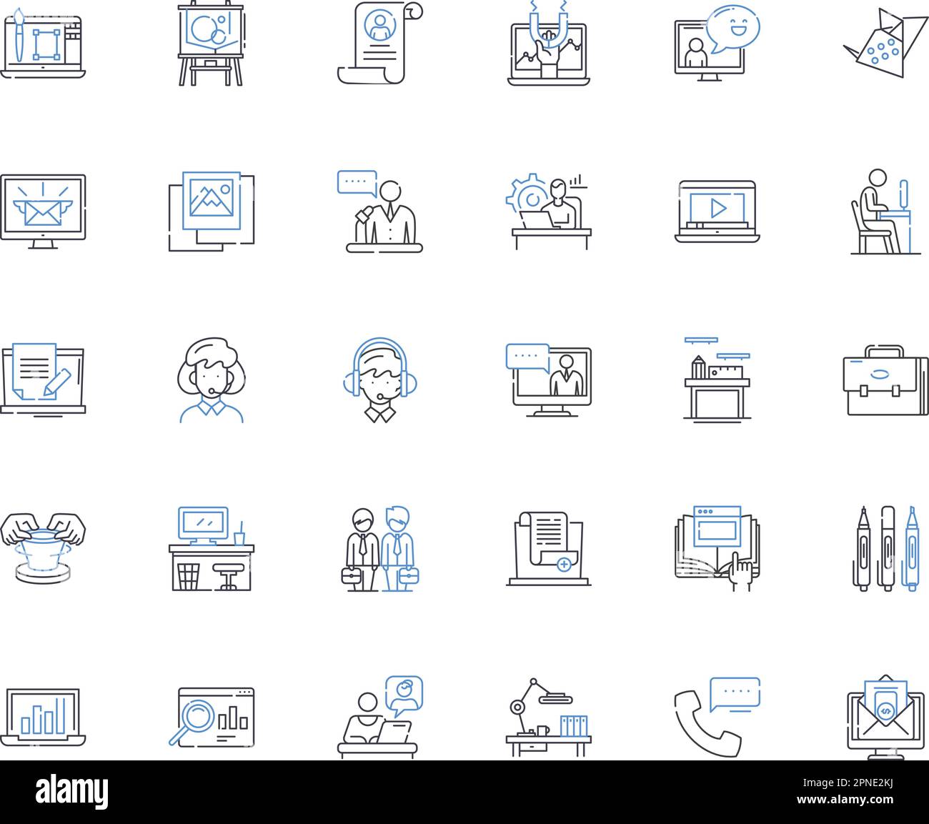 Collection d'icônes de ligne de route de tâche. Navigation, directions ...