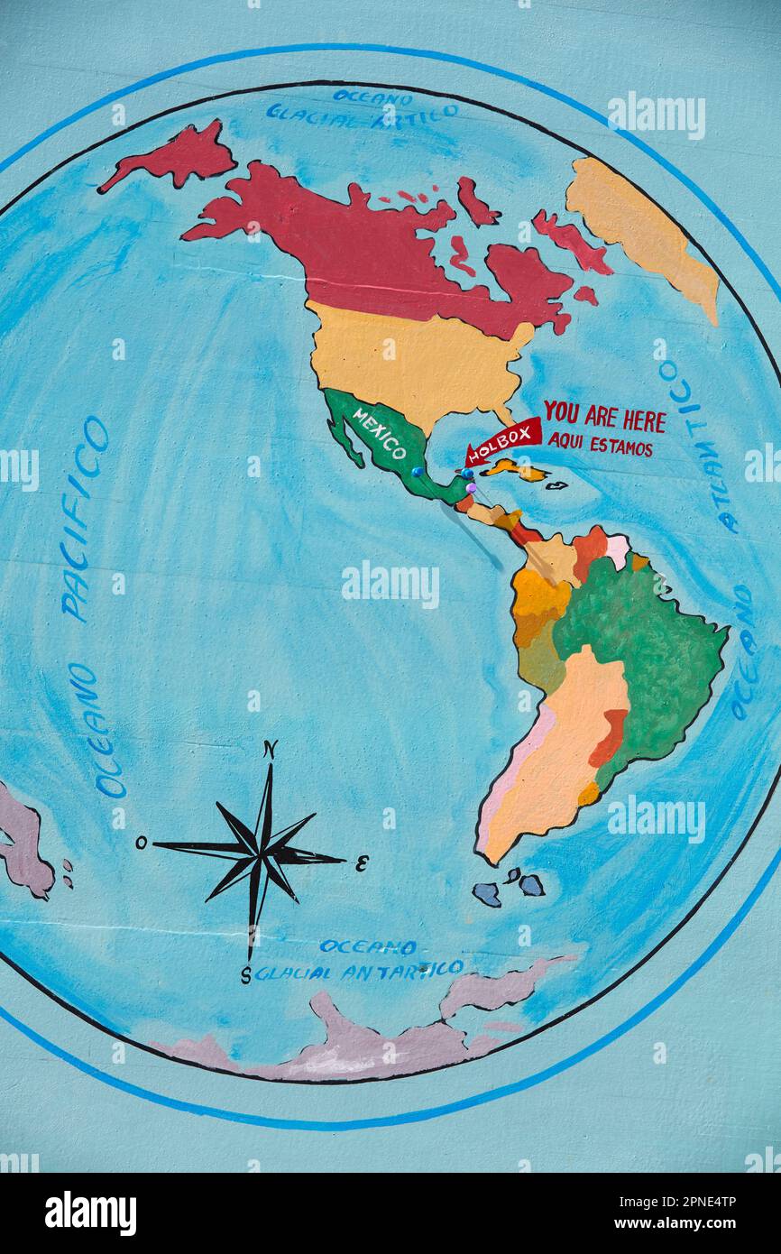 Mapa del continente americanos Banque de photographies et d’images à ...