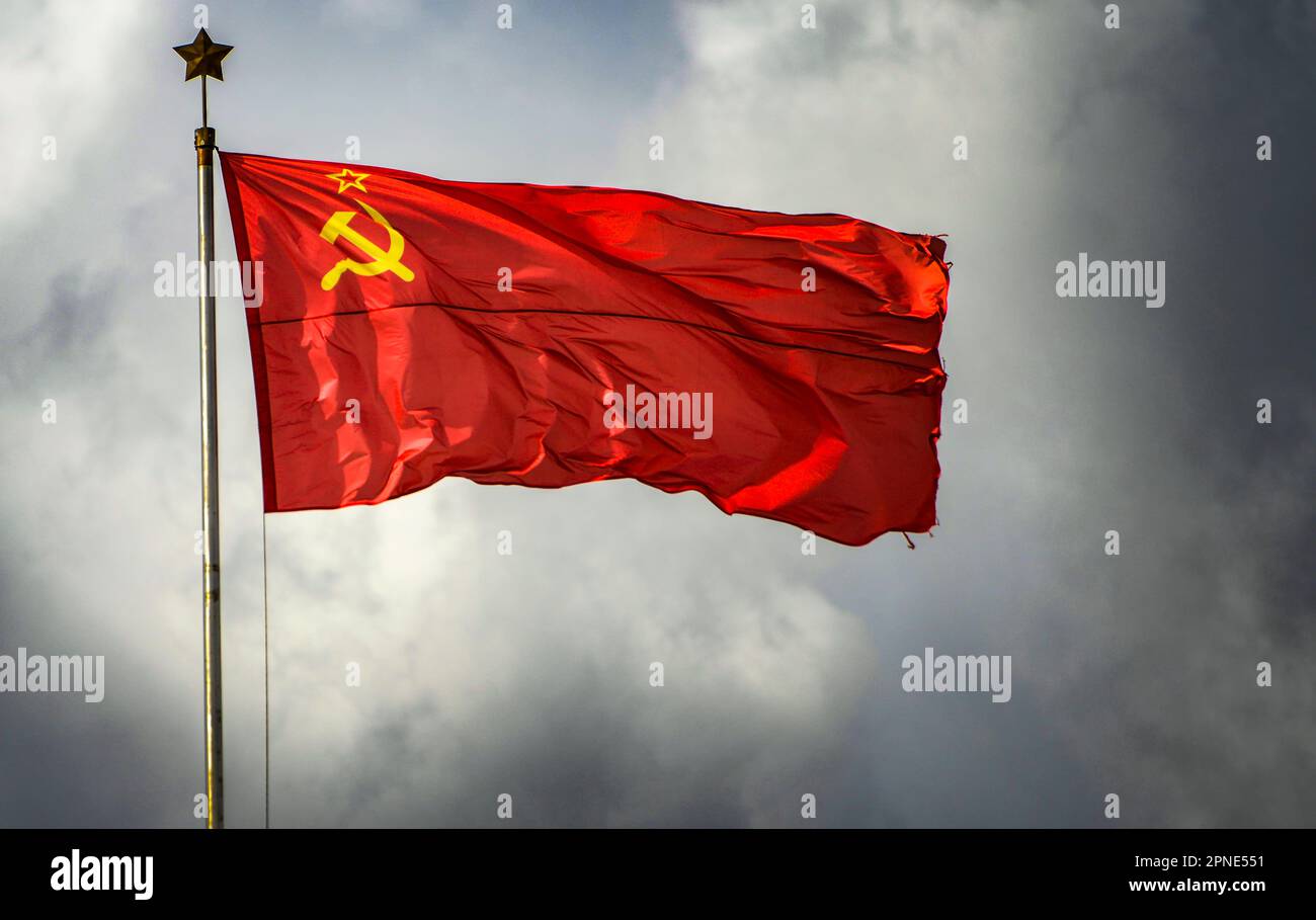 Drapeau cccp Banque de photographies et d’images à haute résolution - Alamy