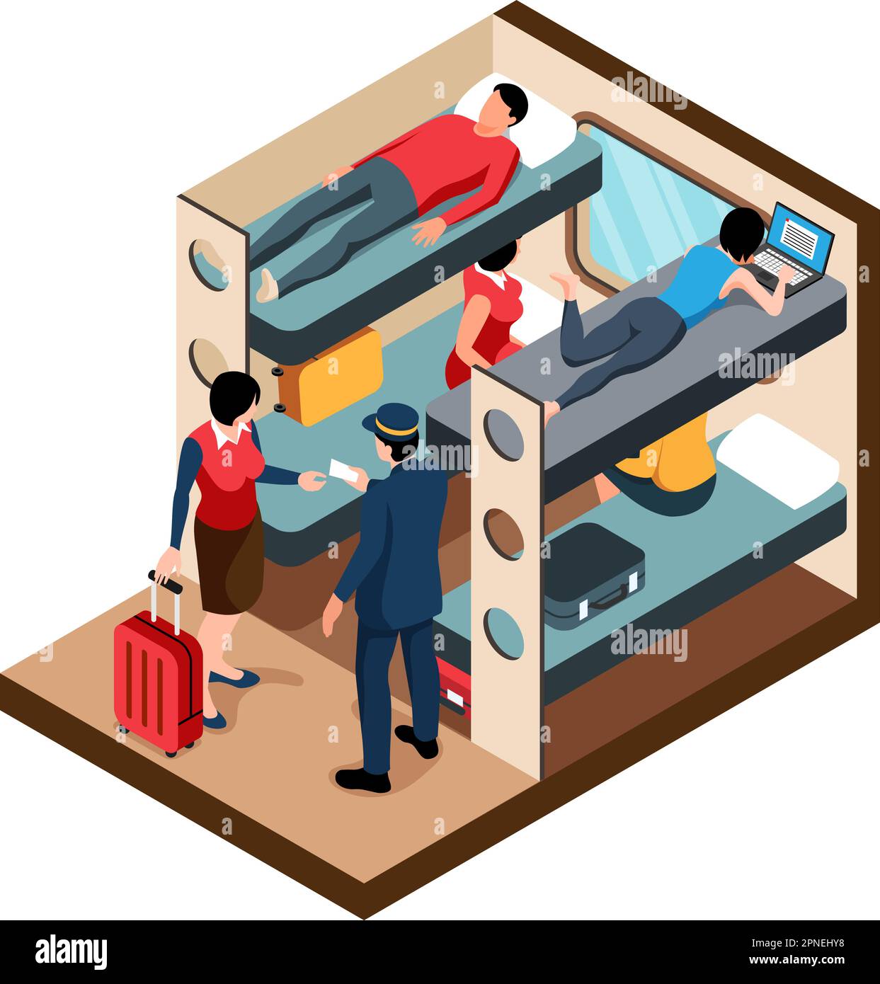 Couchette car Banque d'images vectorielles - Alamy