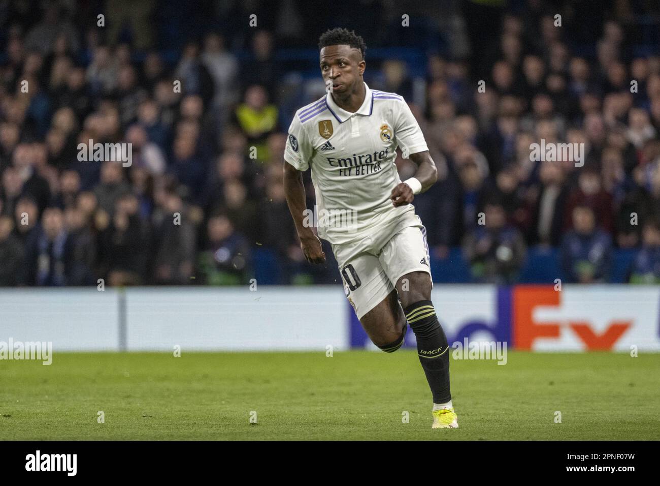 Vini Jr du Real Madrid lors du match de football semi-final de la Ligue ...