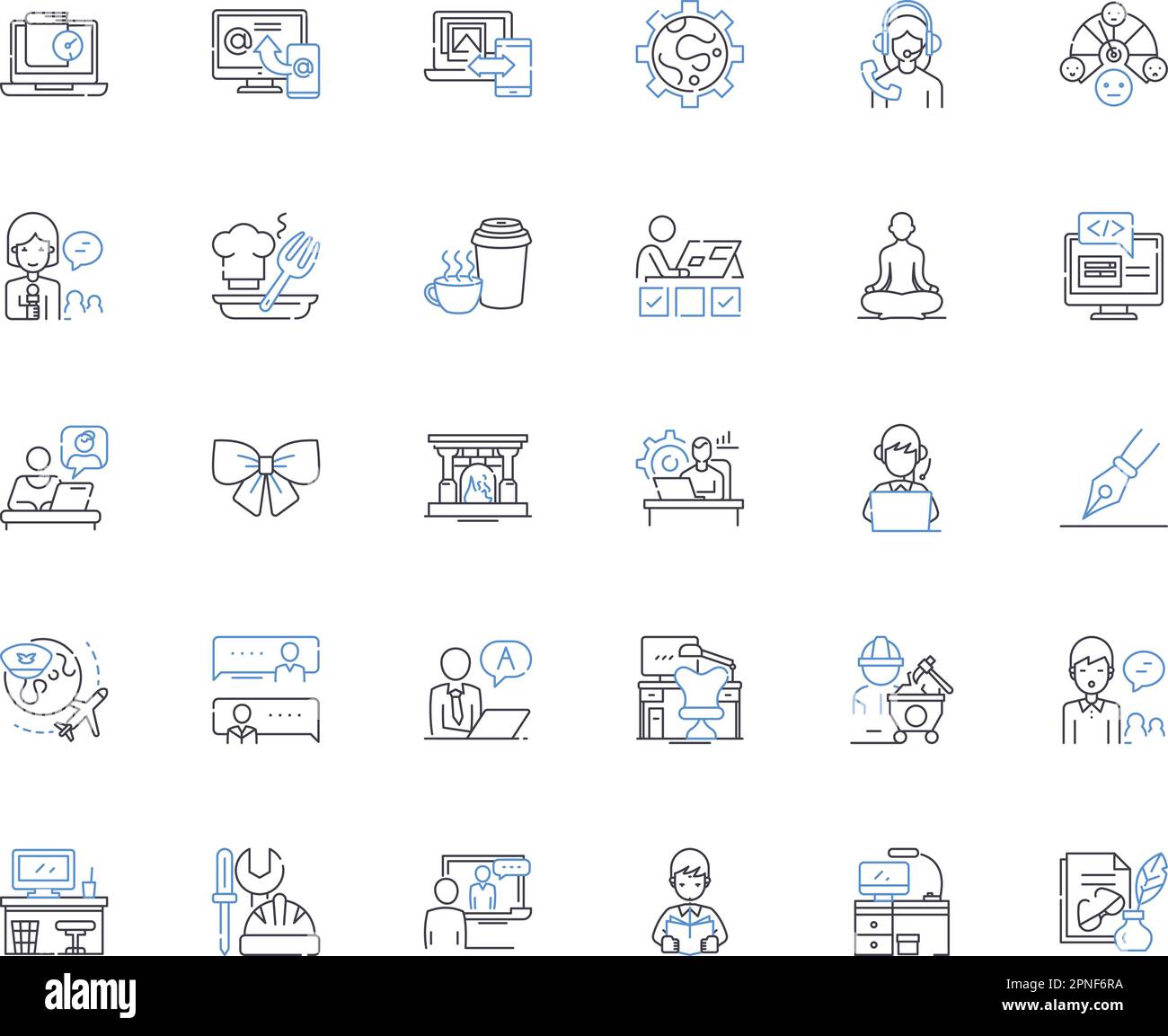 Collection indépendante d'icônes de ligne. Liberté, autonomie ...