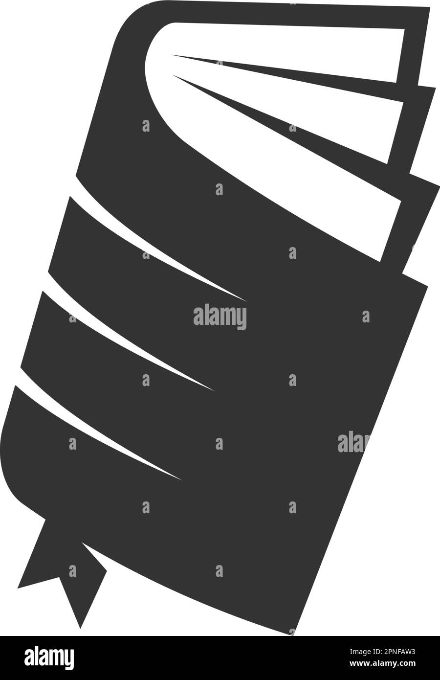 ouvrir le modèle de logo de livre. Icône Illustration identité de la ...