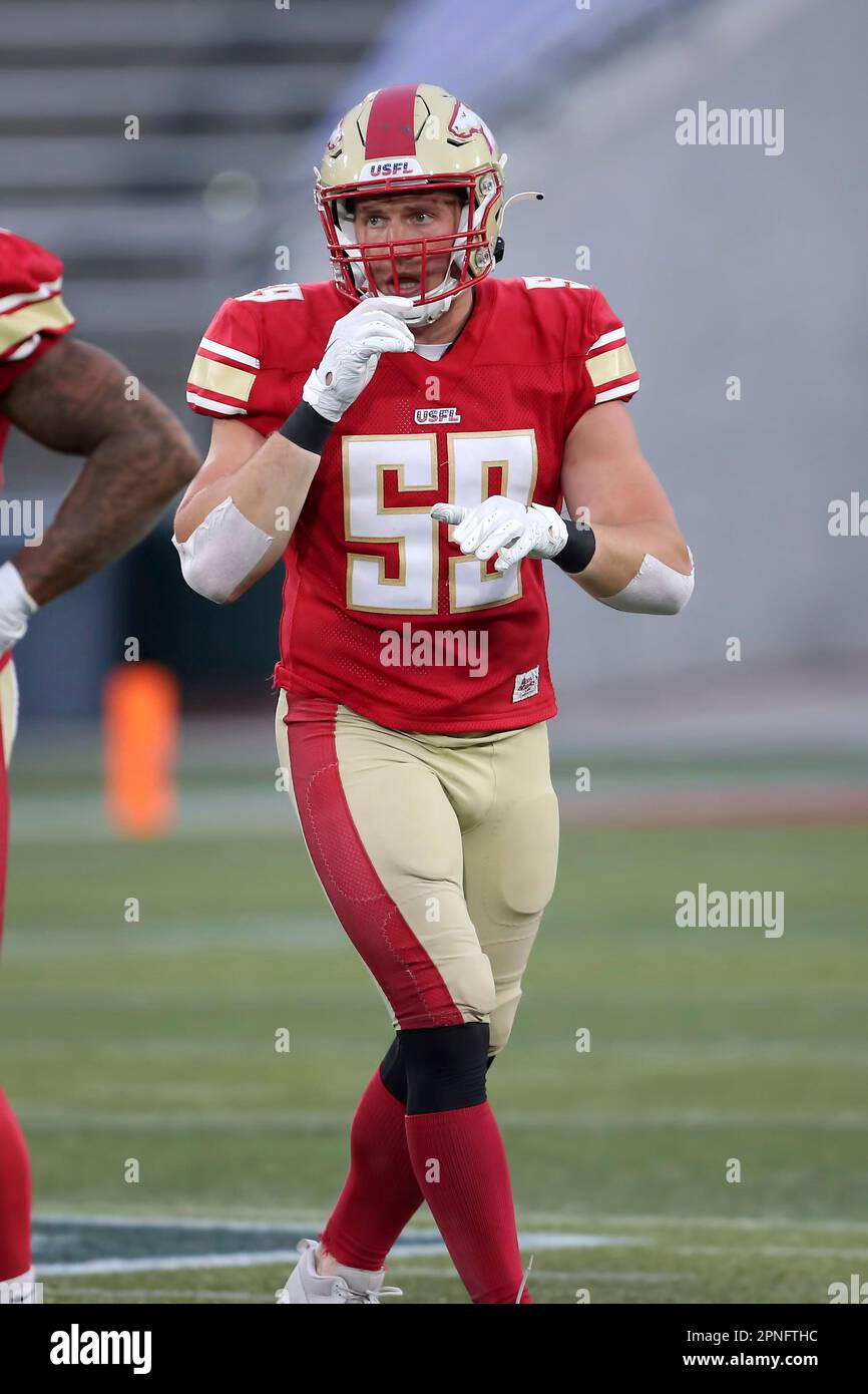 BIRMINGHAM, AL - APRIL 15: Birmingham Stallions linebacker Quentin ...