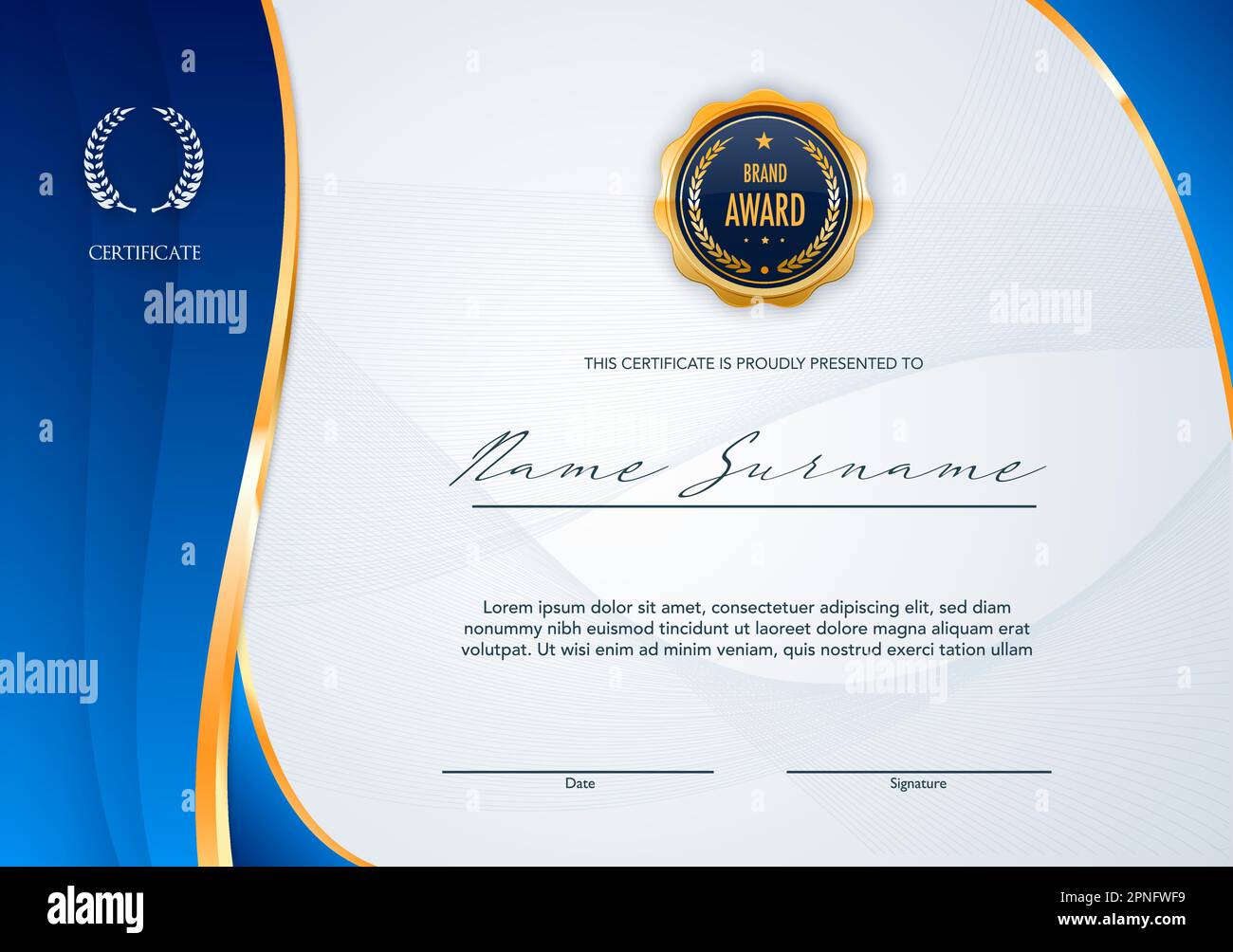 Certificat ou diplôme de reconnaissance, d'appréciation ou d'éducation ...