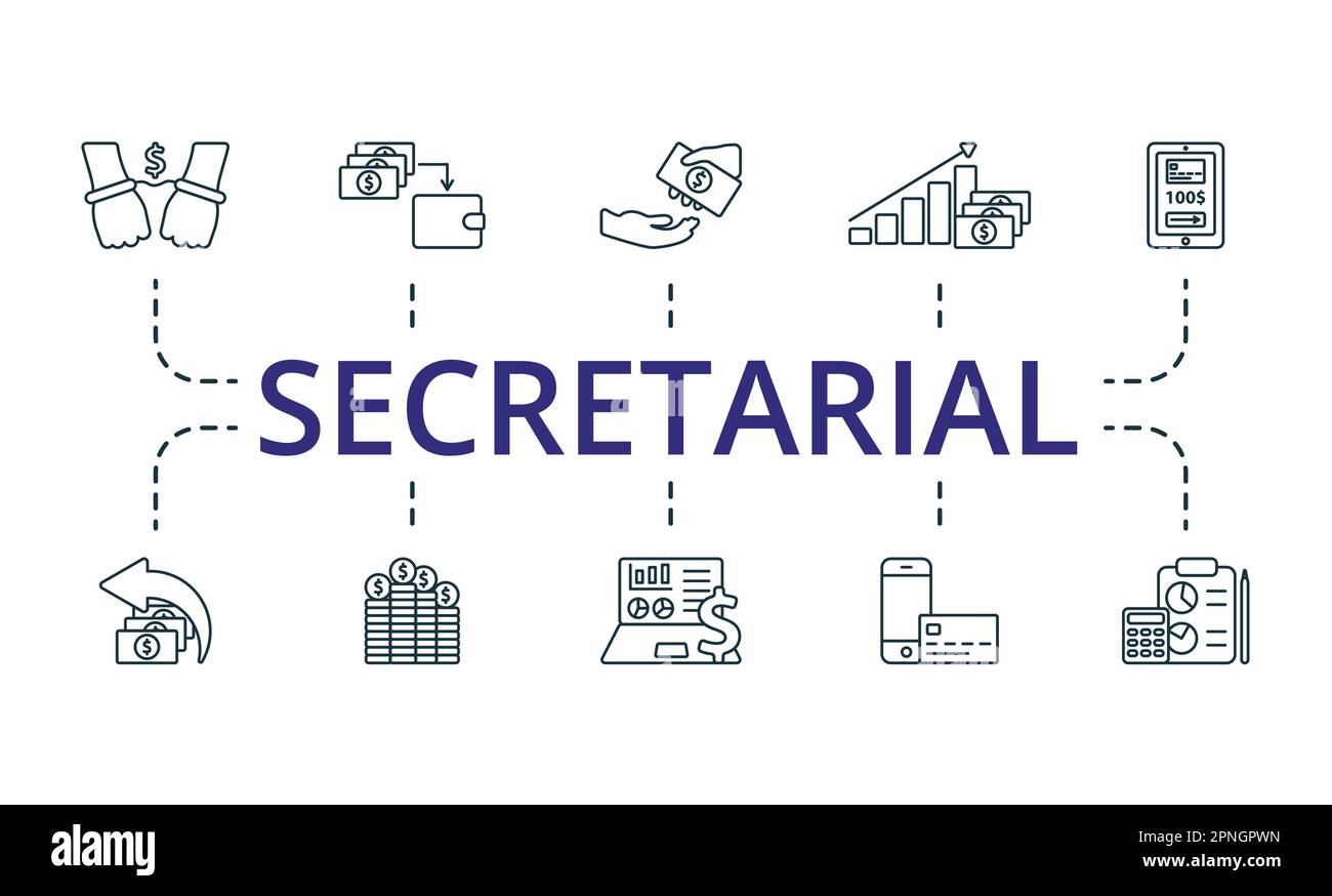 De secrétariat Banque d'images détourées - Alamy